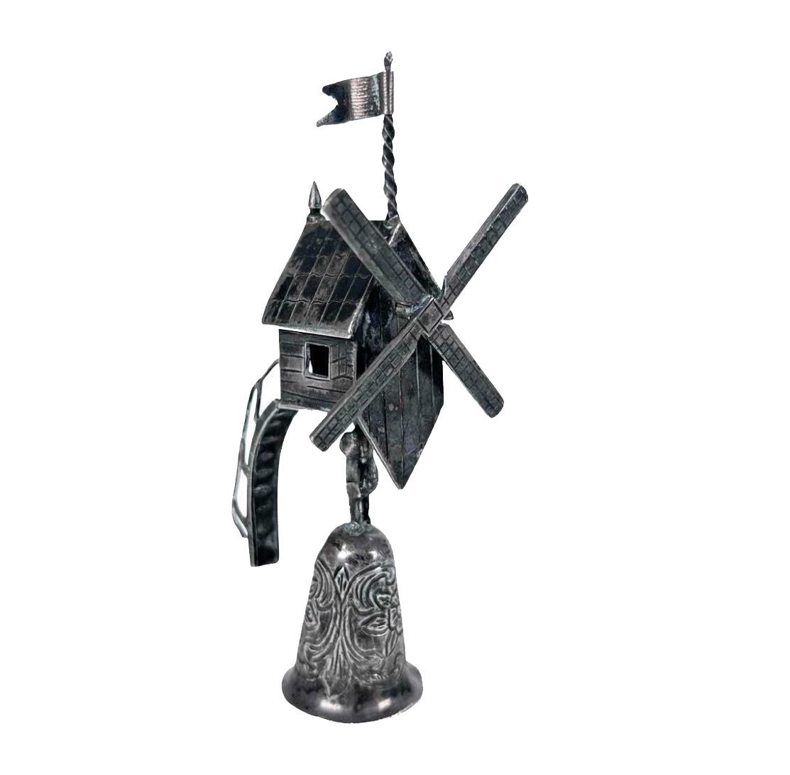 Antique Dutch Sterling Windmill Wager Cup | RI Antiques Mall