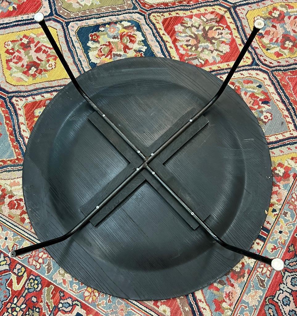 1950s Early Eames Ebonized Ash Table | RI Antiques Mall