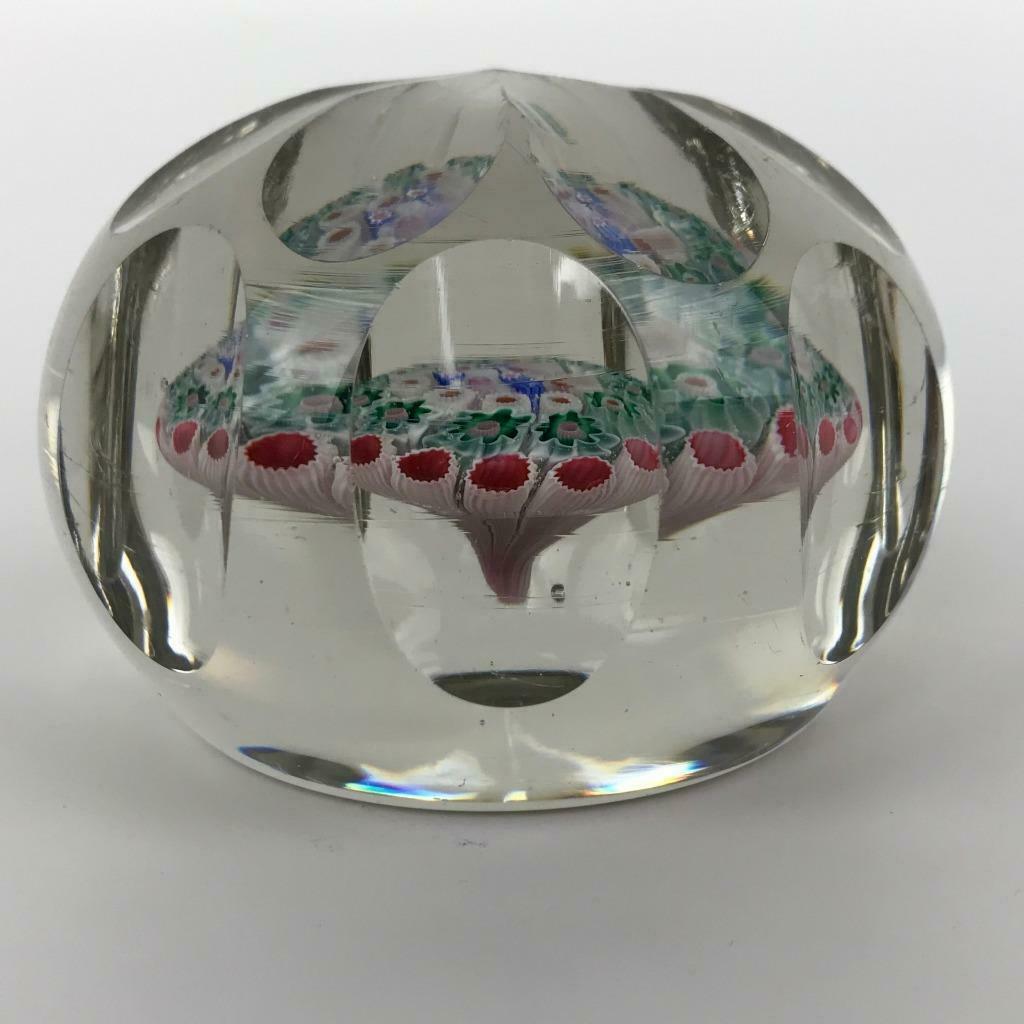 Antique 19thC Bacchus Magnum Concentric Millefiori Faceted Mushroom ...